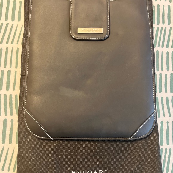 BVLGARI | Accessories | Bulgari Black Tablet Case With Leather Finish ...